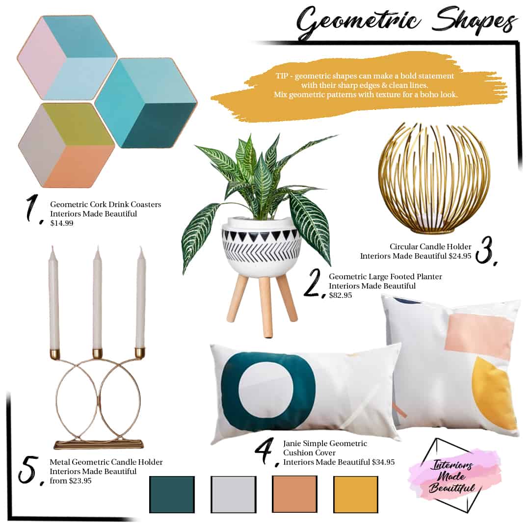 All about the Geometric Decor Trend - Interiors Made Beautiful