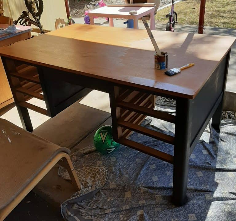 DIY Home Decor Project – Old wooden desk upcycled - Interiors Made ...